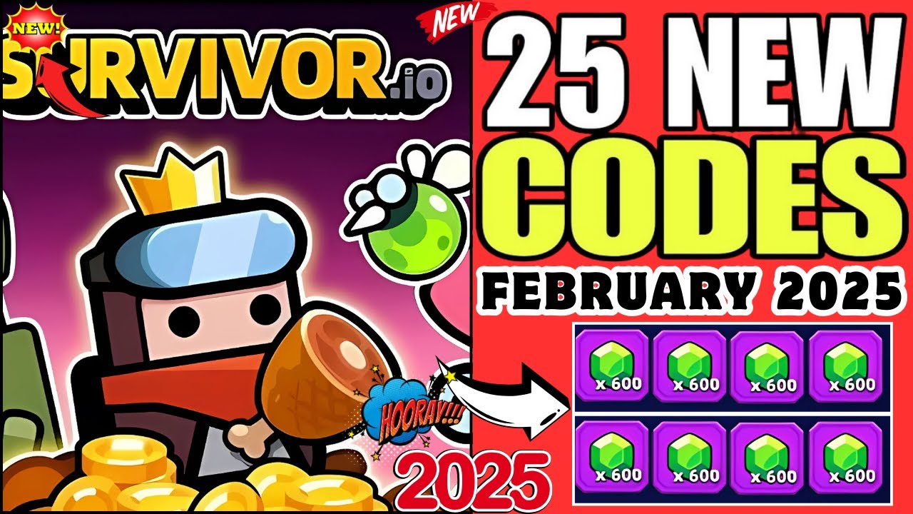 FEBRUARY🎉SURPRISE☑️CODES SURVIVOR.IO PROMO CODES FEBRUARY 2025 ...