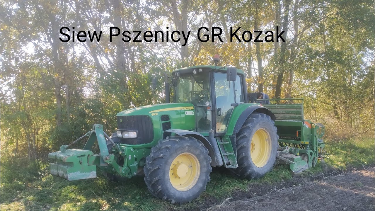 //Siew Pszenicy 2023//GR KOZAK//John Deere 6830&Amazone Ad3000 Super ...