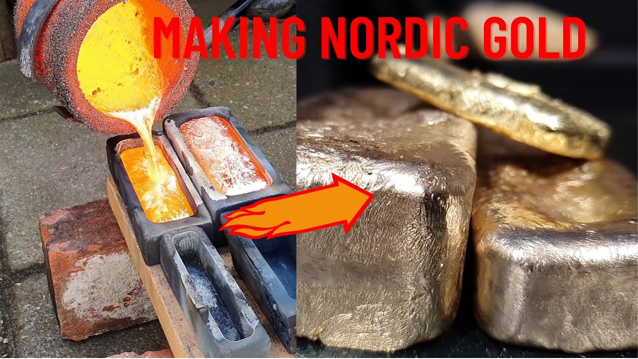 Making Nordic Gold - Devil Forge - Metal melting - YouTube