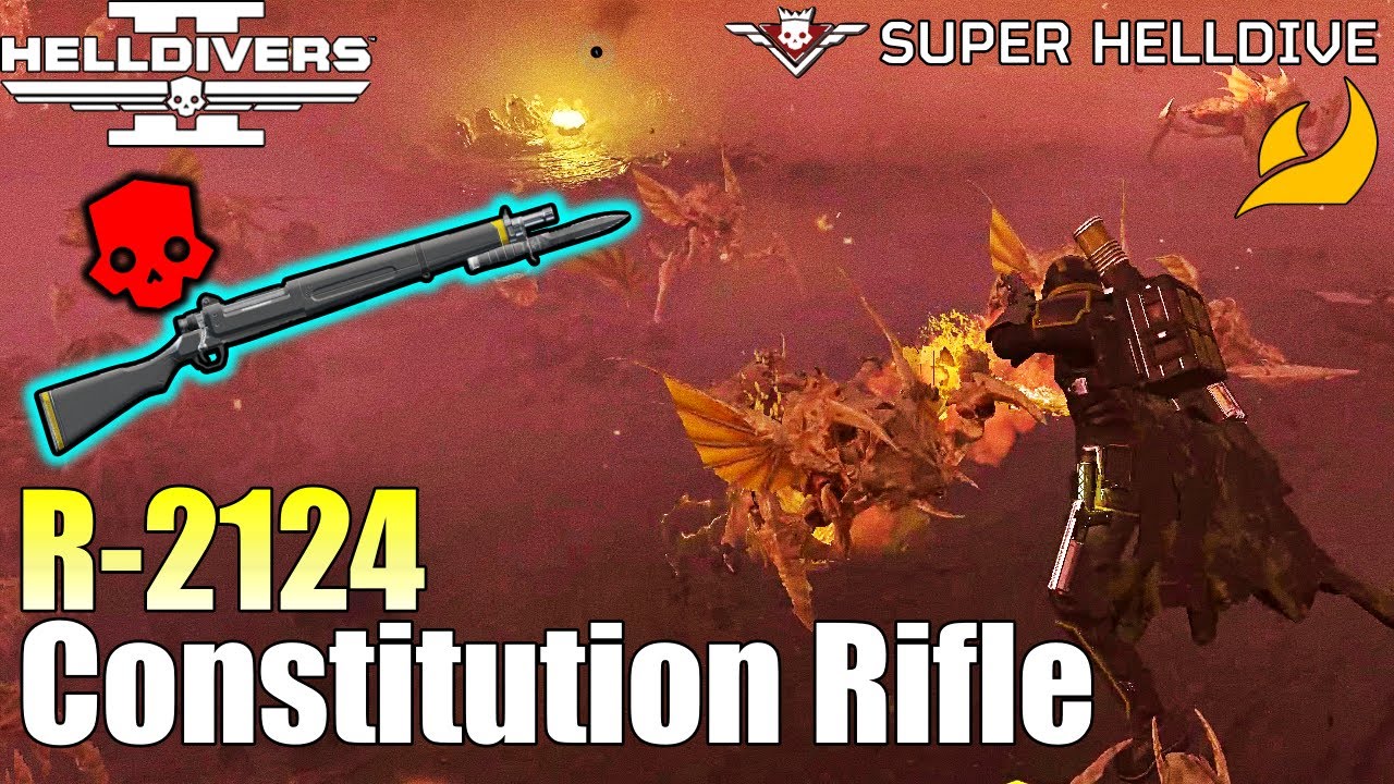 Helldivers 2 - R-2124 Constitution Rifle Gameplay (No commentary, Max ...