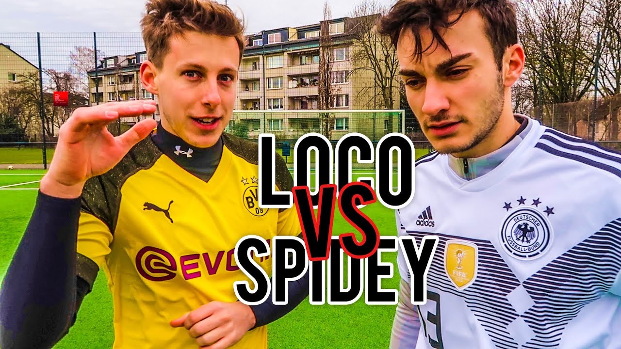 LOCO VS SPIDEY: EPISCHE SHOOTOUT FUßBALL CHALLENGE | LOCOFLOKI - YouTube