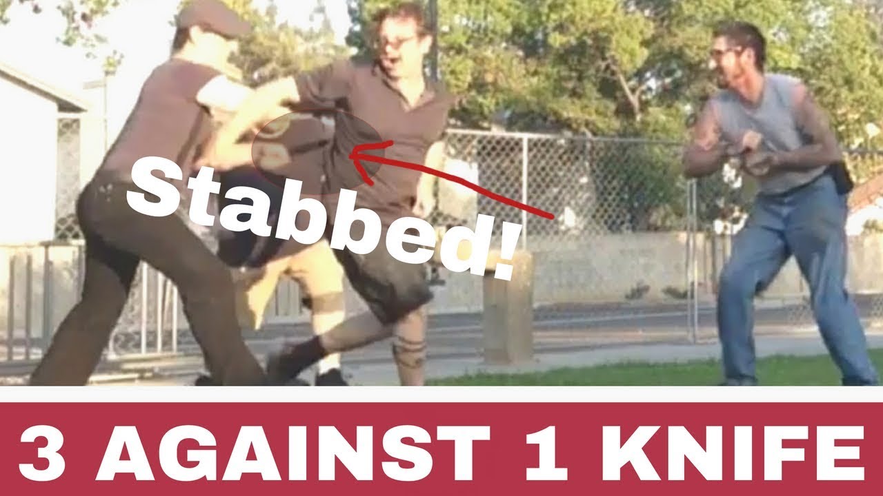 Multiple Attackers - 3 Against 1 Knife Defense - YouTube