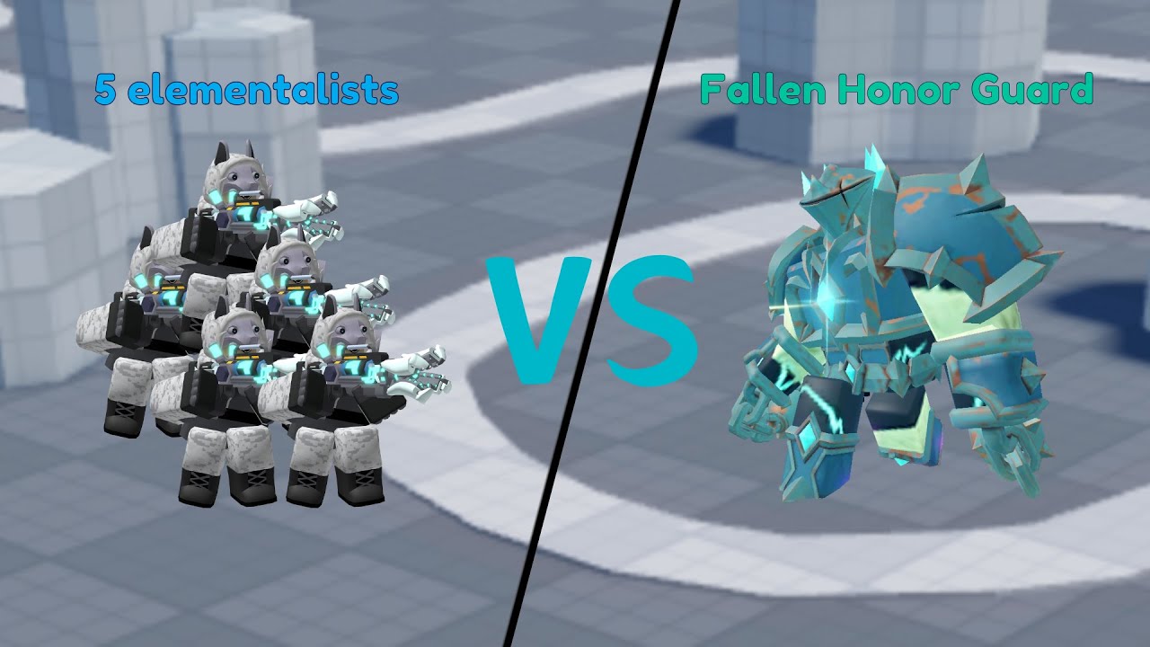 5 Elementalists vs Fallen Honor Guard (Roblox TDS) - YouTube