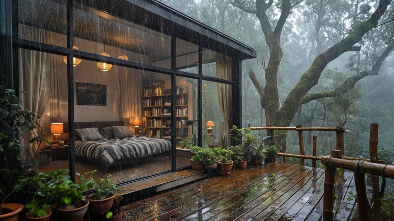 12 hours of Soft Rainfall - Calm Rain Sounds for Studying and Focusing ...