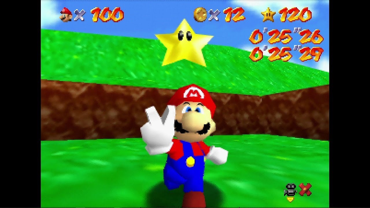 Super Mario 64 - Mario Wings to the Sky 25"29 - YouTube