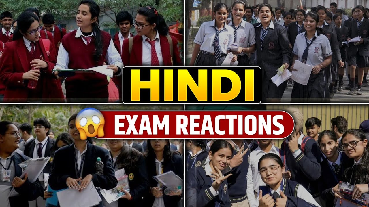 Hindi Exam Reaction | Class 10 Students’ Honest Reactions | CBSE Board ...