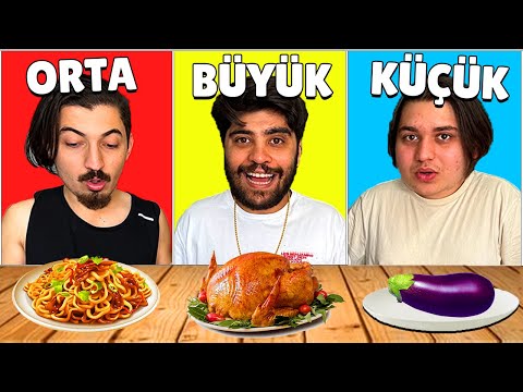 BÜYÜK, ORTA veya KÜÇÜK YEMEK YARIŞMASI! 😱