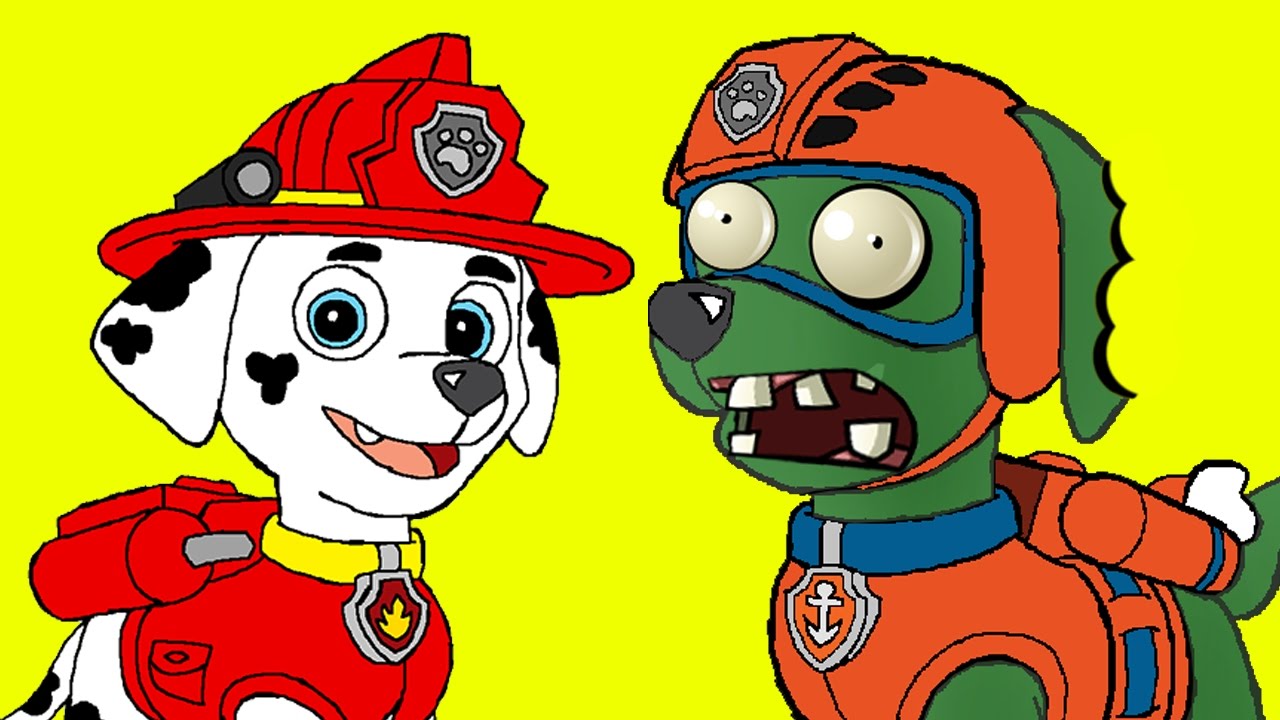 Coloring Pages Paw Patrol Transforms to Zombie. Paw Patrol Coloring ...
