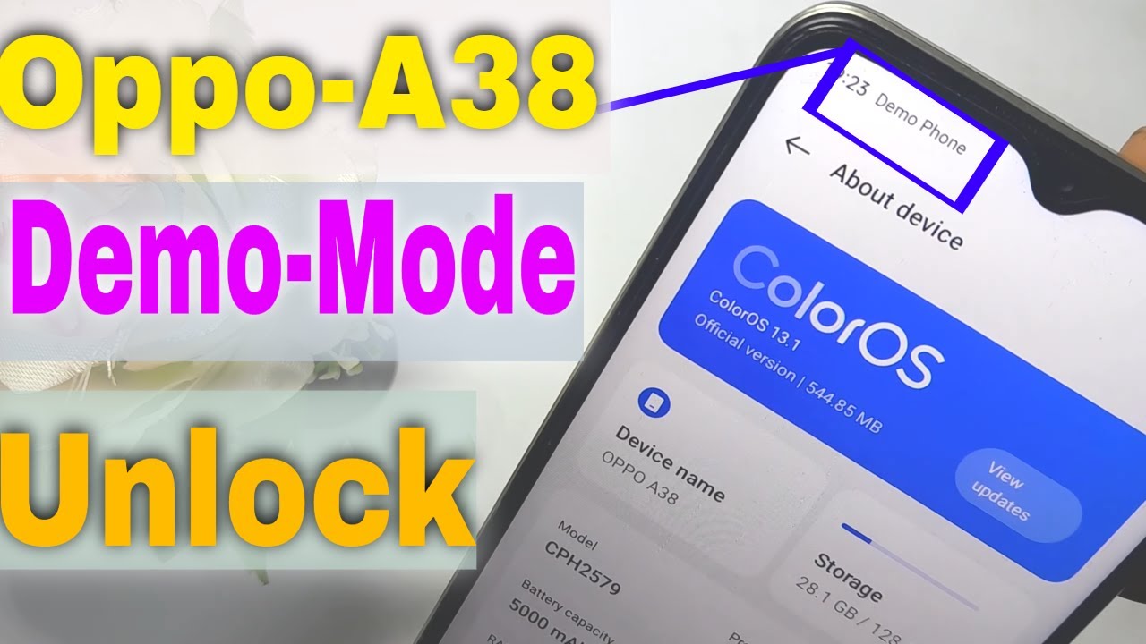 Oppo A38 Demo Remove Unlock | Oppo Cph 2579 Demo Mode Remove Working ...