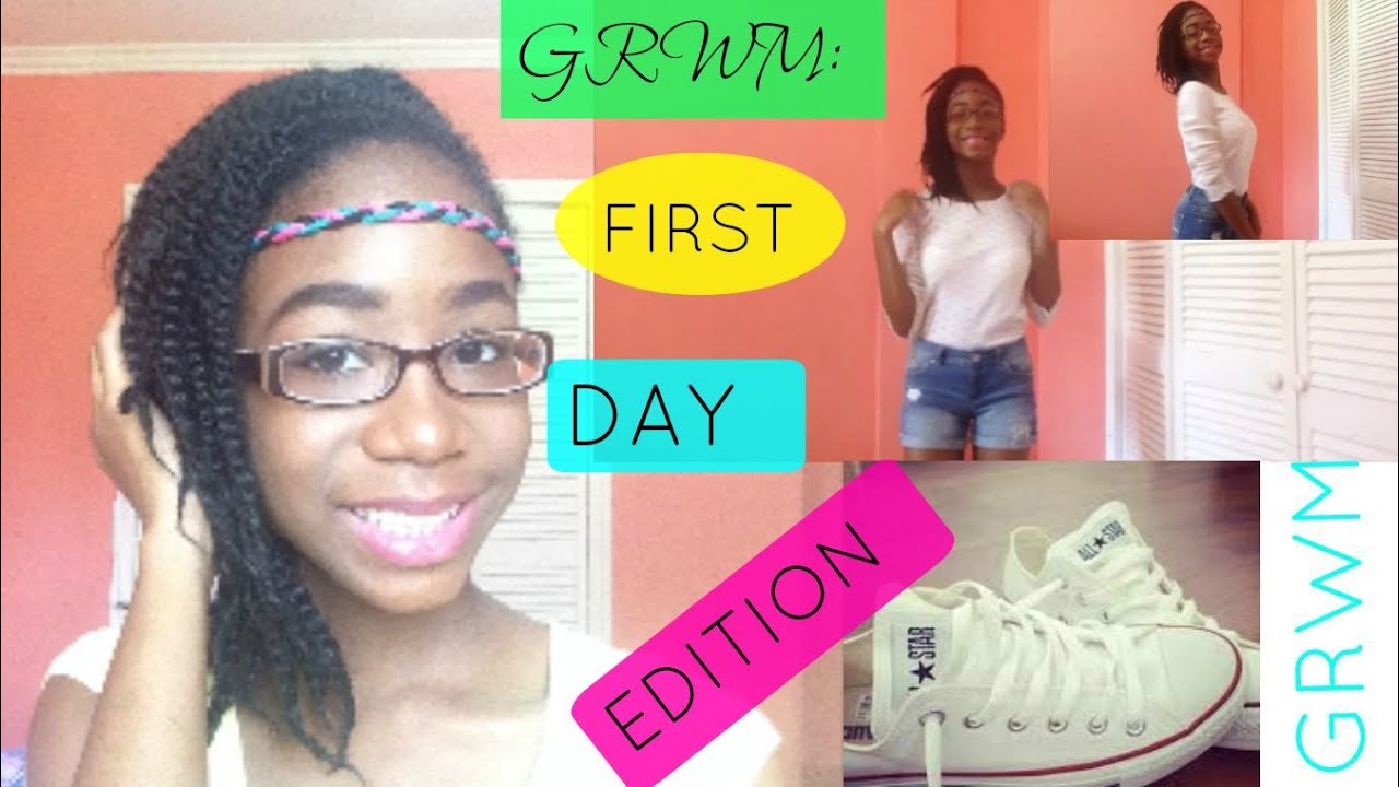 GRWM: First day of School | Hair, Makeup and Outfit - YouTube
