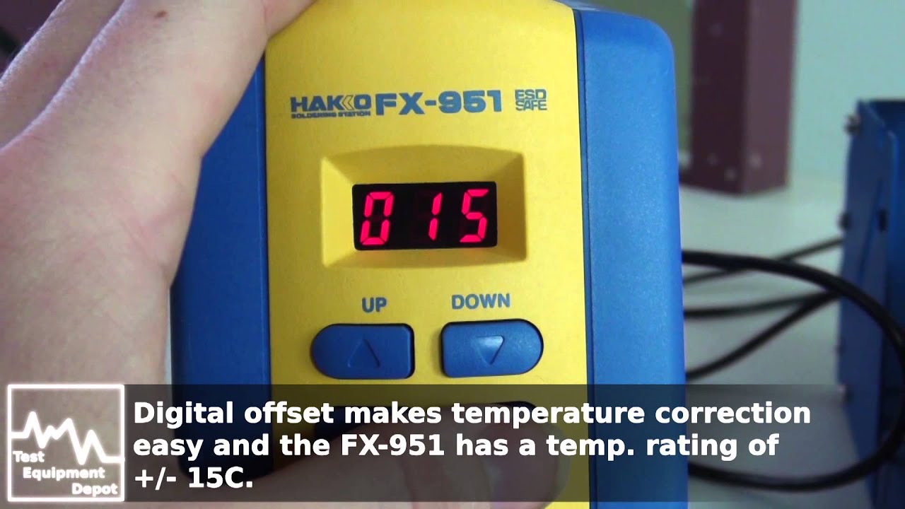 Hakko FX951-66 ESD-Safe Soldering Station - YouTube