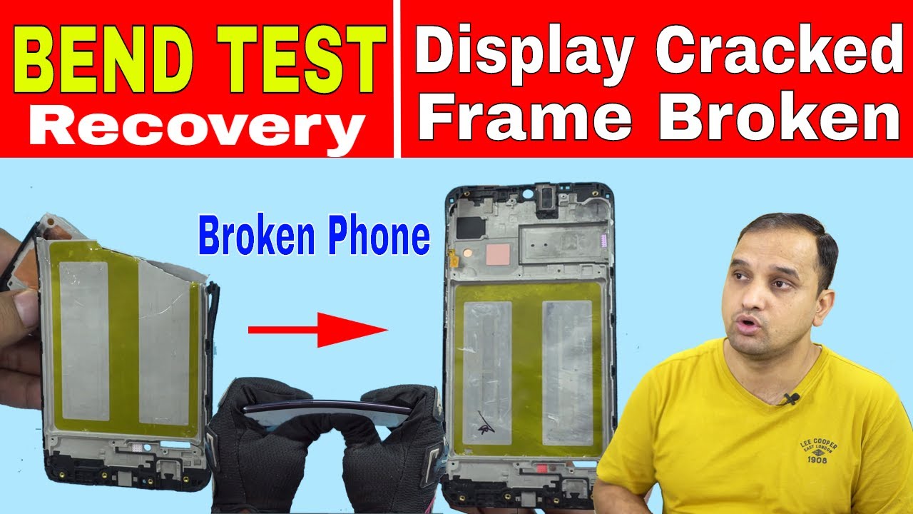 Repairing Bend Phone (Display & Frame Cracked): Samsung Galaxy M10 ...