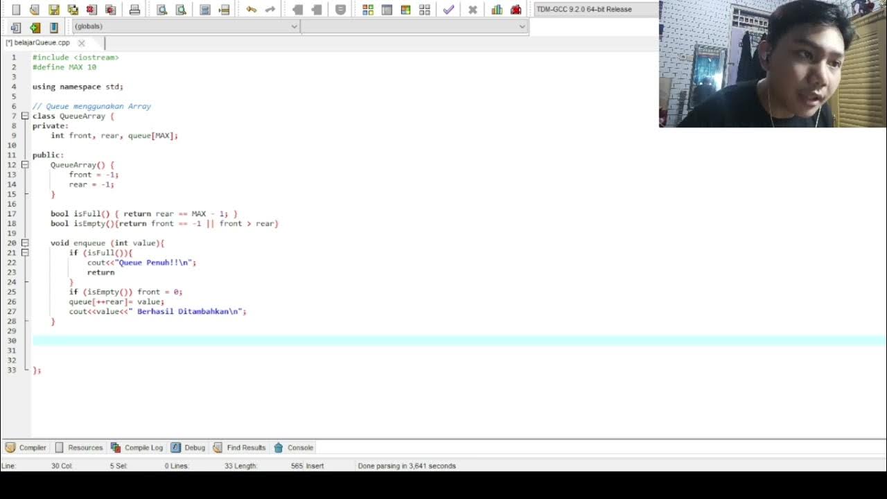 Struktur Data || Queue Array & Linked List - YouTube