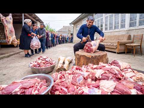 Eşim Kurban Bayramı'nda 150 Kilo Eti Kesip 150 Eve Dağıttı