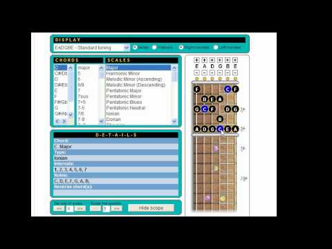 How to use the Guitar Scale Finder on Cyberfret.com - YouTube