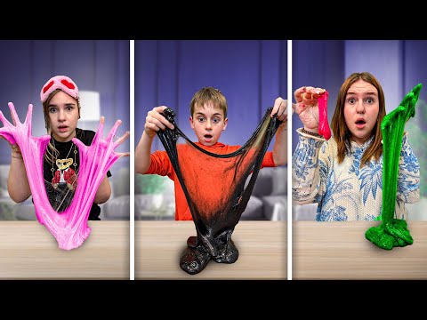 SLIME À L'AVEUGLE PRANK CHALLENGE !