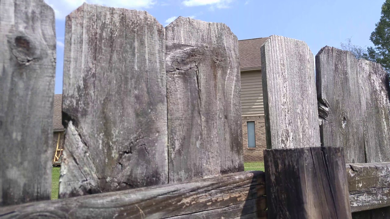 Wooden Picket Fence Post & Stringer Joint Project 20190926 134800 - YouTube