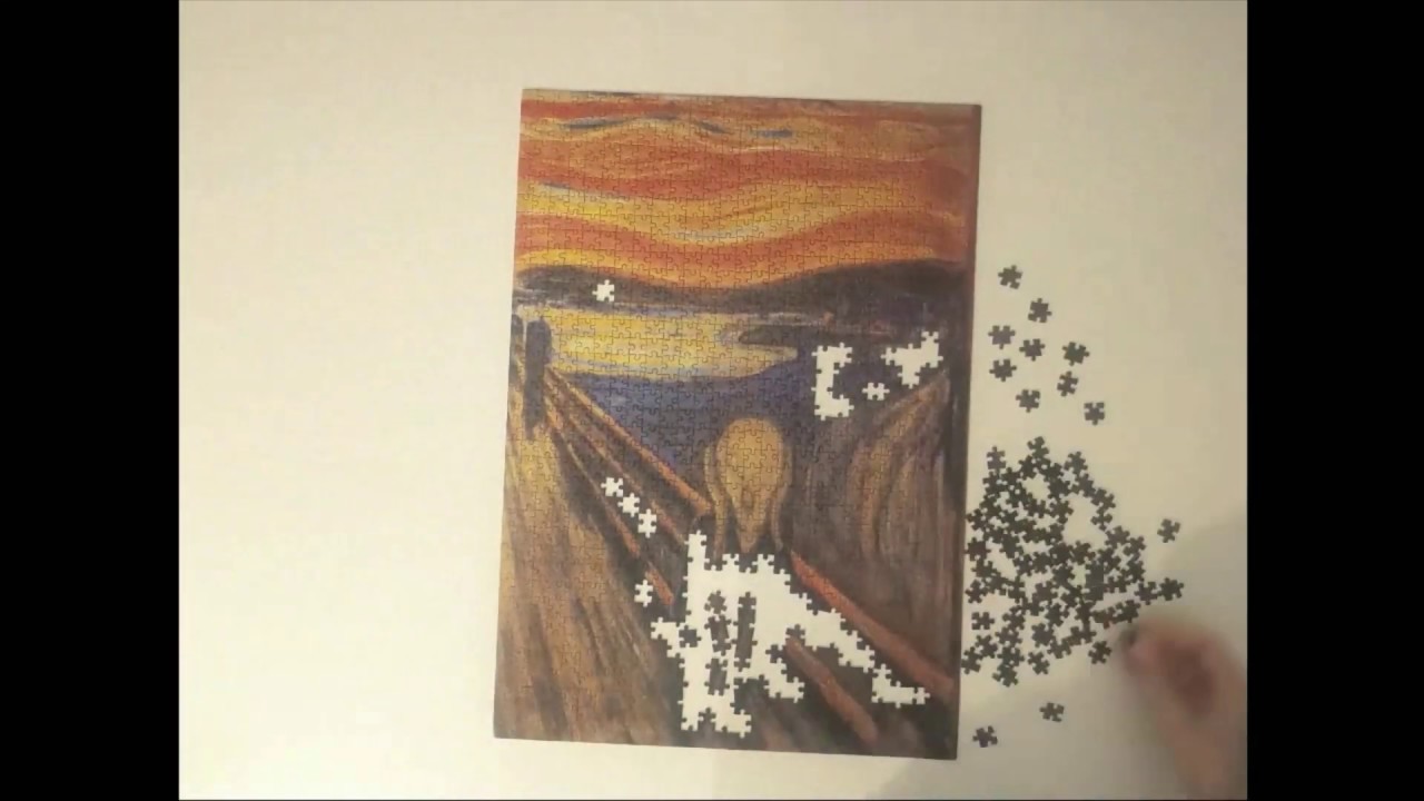 The Scream - Jigsaw Puzzle Time Lapse - 1,000 pieces - YouTube