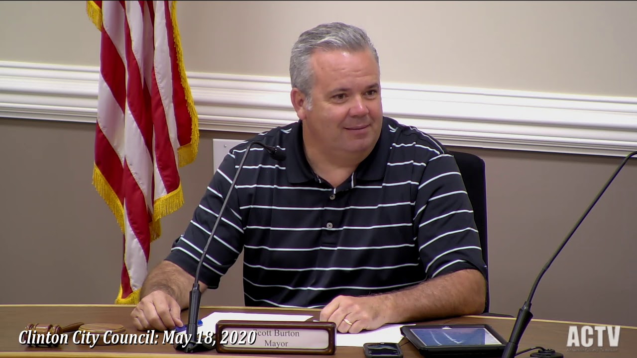 Clinton City Council: May 18, 2020 - YouTube