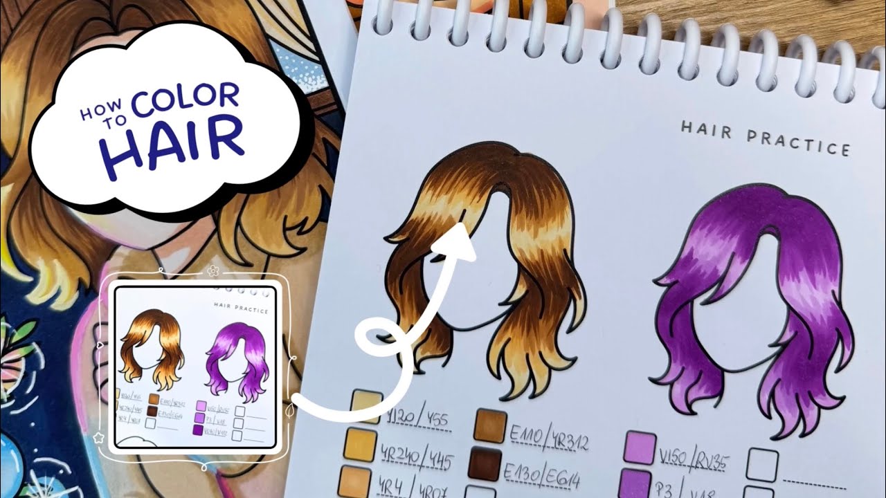 How to color hair tutorial - YouTube