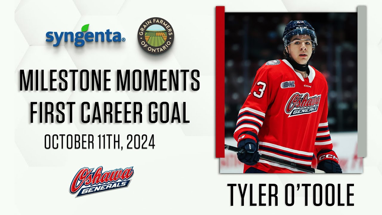 OHL Milestone | First Career Goal | Tyler O'Toole - YouTube