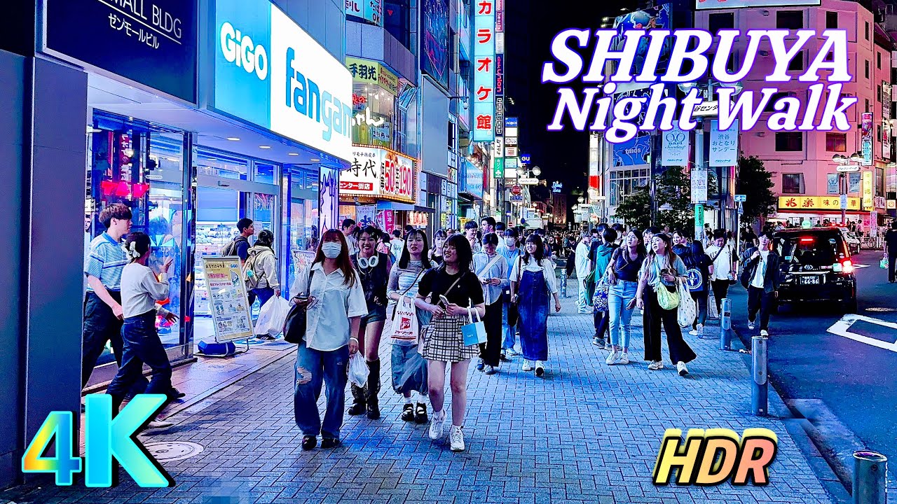 【4K HDR】Shibuya Walk - Even More Beautiful at Night - Tokyo, Japan (渋谷 ...