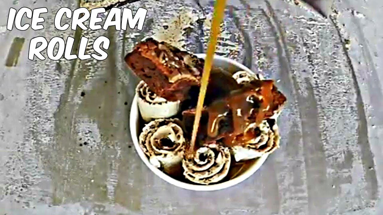 ICE CREAM ROLLS!!! Worlds Most Satisfying ICE CREAM - YouTube