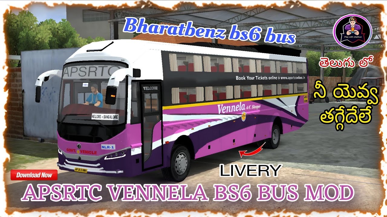 apsrtc vennela bus mod bharatbenz mod bussid bus simulator Indonesia in ...