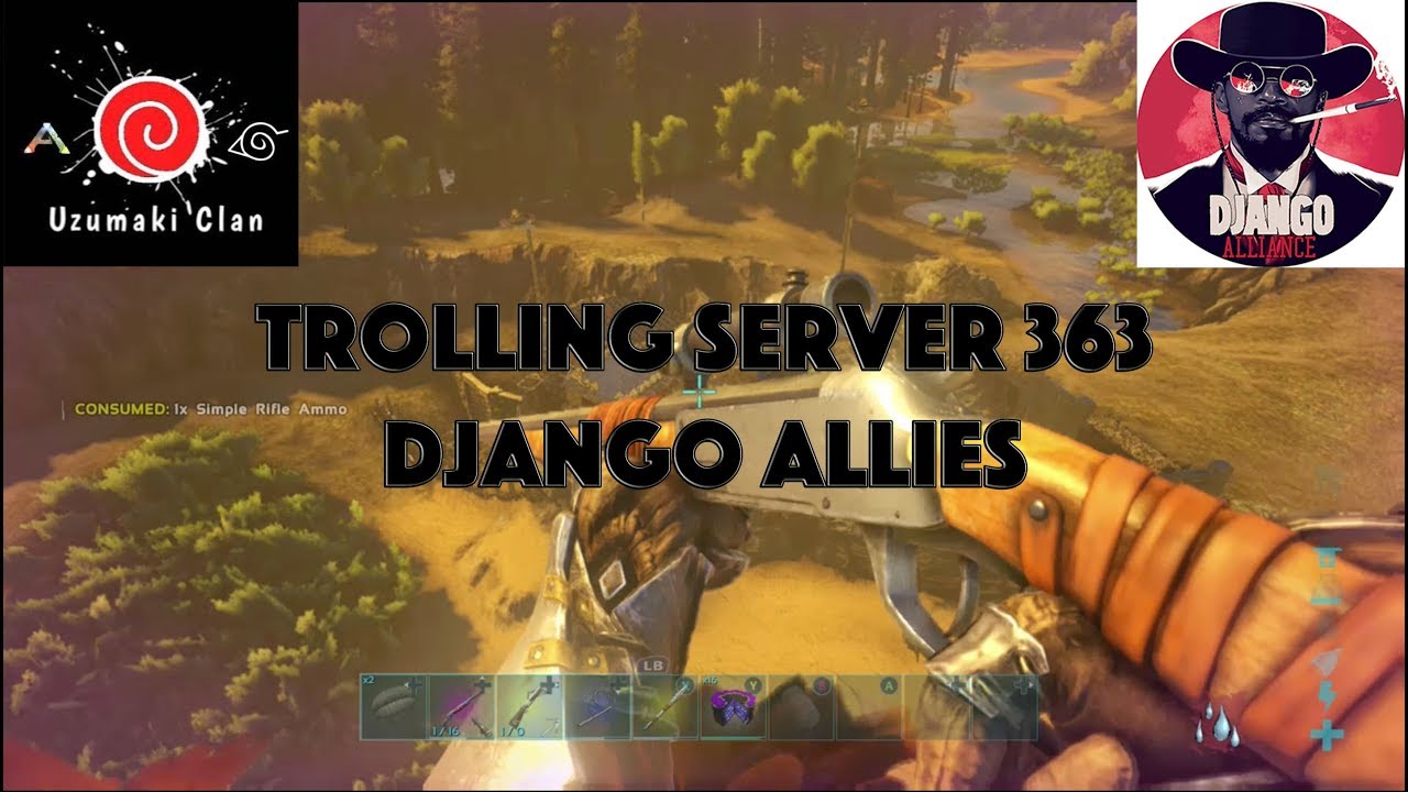UZUMAKI CLAN VS DJANGO GANG ARK XBOX OFFICIAL SERVER 363!!!! - YouTube