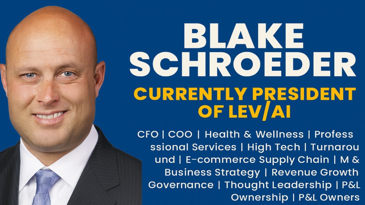 LEVAI Corporate Presentation Blake Schroeder - President LEV/AI - YouTube
