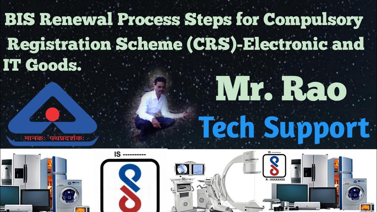 BIS Renewal Process Steps for Compulsory Registration Scheme (CRS ...