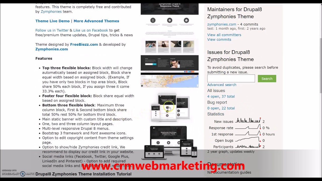 drupal8 tutorial - temi installazione - YouTube