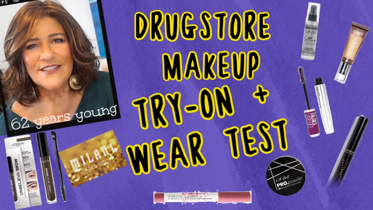 DRUGSTORE MAKEUP TRY-ON & WEAR TEST~Maybelline, L'Oréal, LA Girl ...
