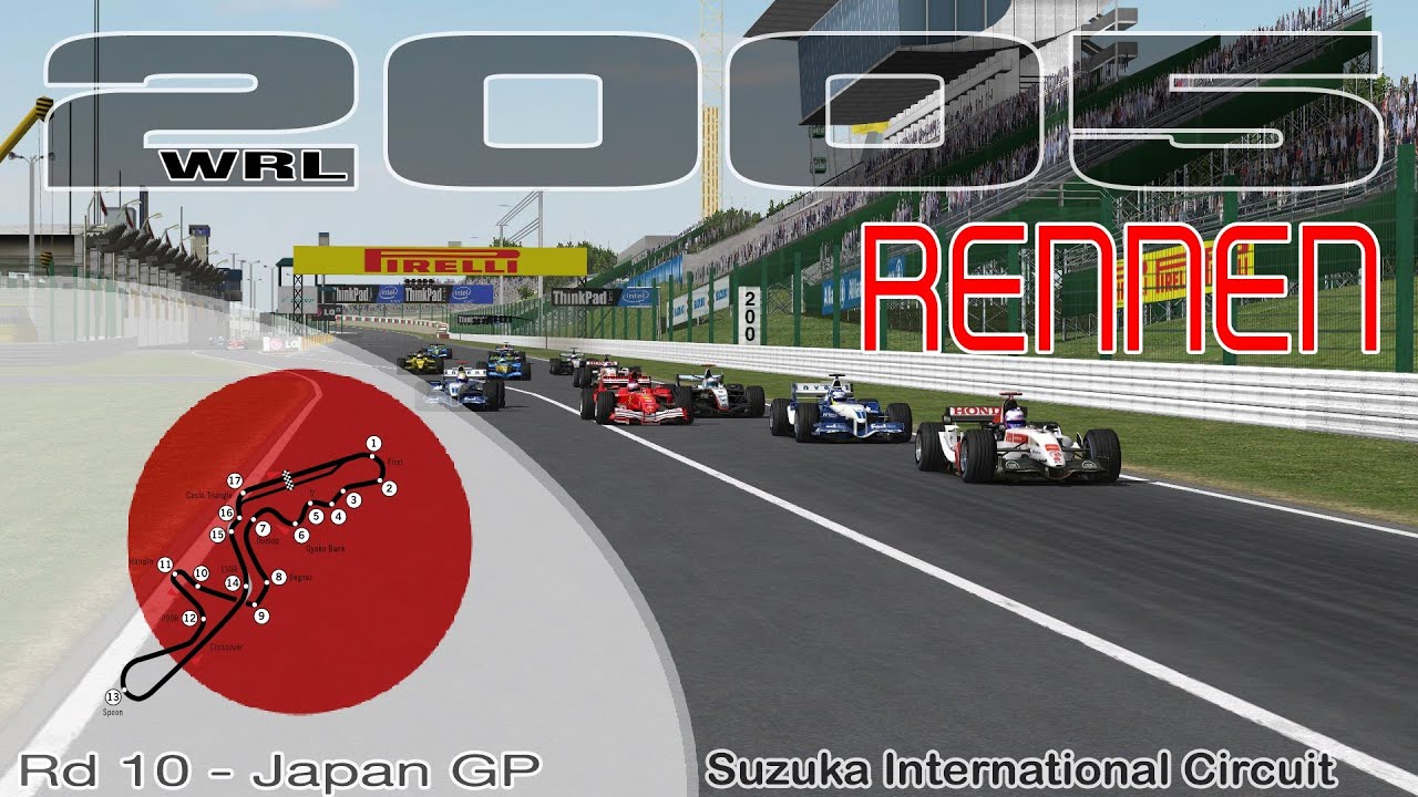 WRL - F1 2005: 10.Japan Rennen - YouTube