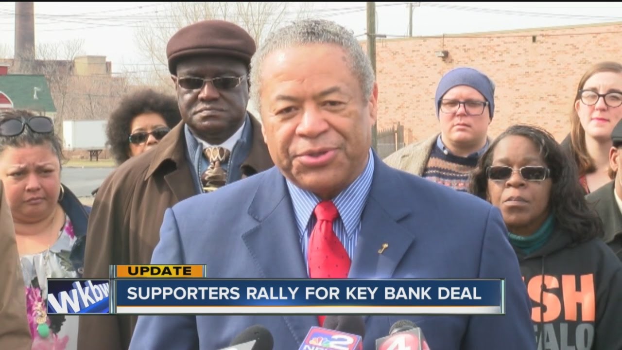 Supporters rally for Key Bank deal - YouTube