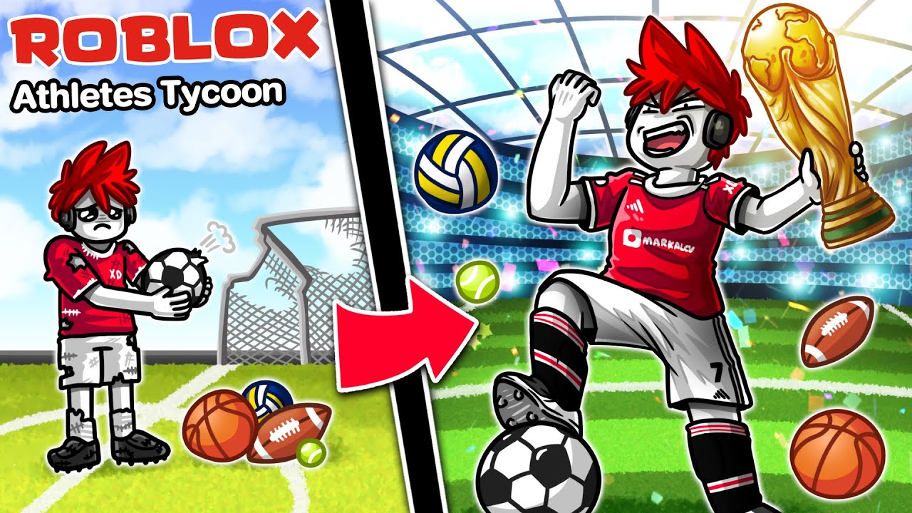 Roblox : Athletes Tycoon⚽เมื่อฉันผันตัวไปเป็นโค้ช ที่เก่งทุกกีฬาบนโลก ...