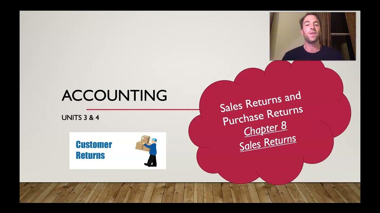 VCE Accounting - Unit 3 - Recording Inventory Sales Returns - YouTube