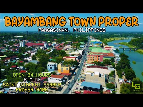 AERIAL SHOT | BAYAMBANG TOWN PROPER | SAINT VINCENT FERRER PRAYER PARK ...