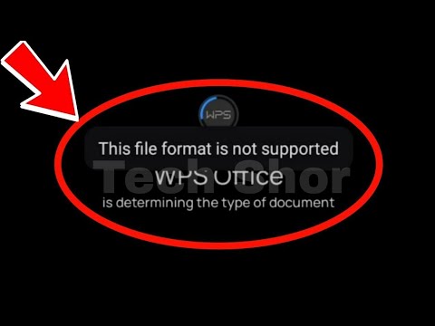 WPS Office This file format is not supported Problem Solve - YouTube
