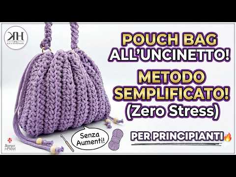 Tığ işi kese: 1 saatte (artış yapmadan!) yapmanın püf noktası 🧶 #tığişi