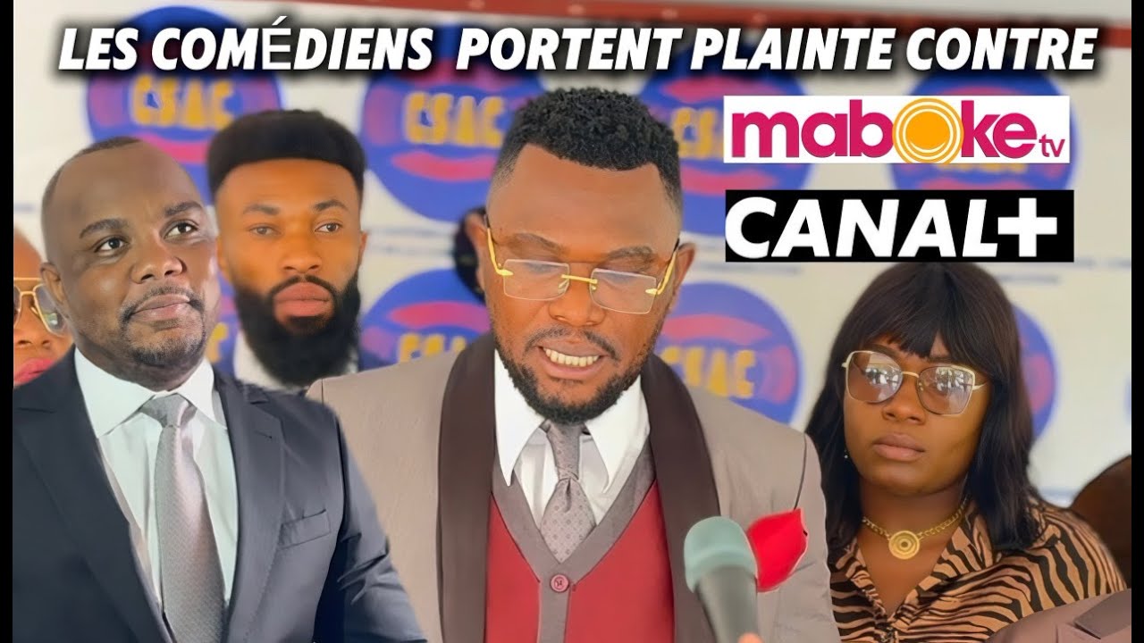 Les comédiens porte plainte contre la chaîne Maboke tv de canal plus, RDC au csac. - YouTube