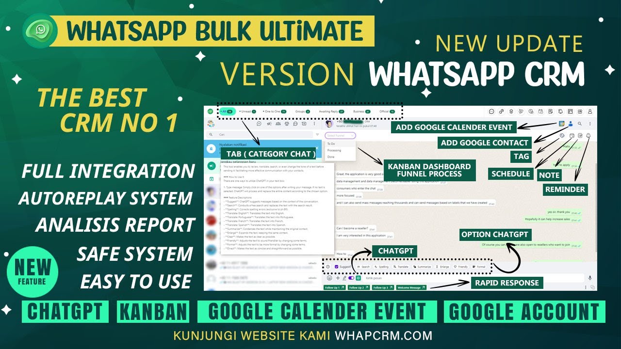Whatsapp Bulk CRM Chrome Extensions Reseller Welcome New Feature ...