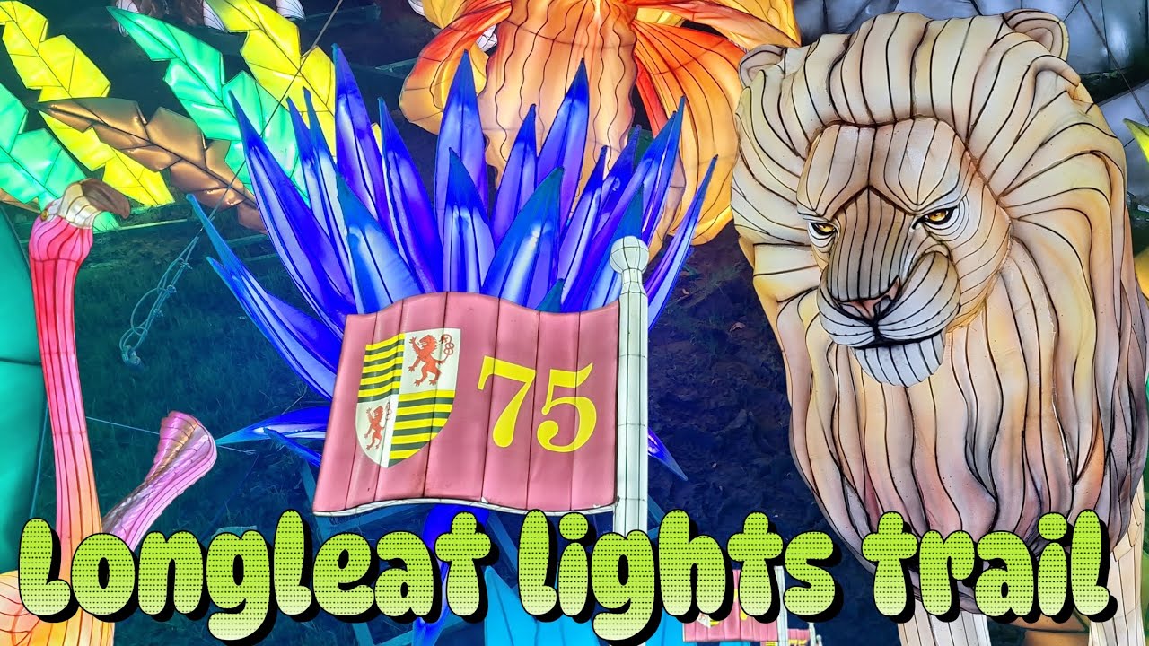 LONGLEAT SAFARI PARK CHRISTMAS FESTIVAL OF LIGHTS TRAIL 2024. walk ...