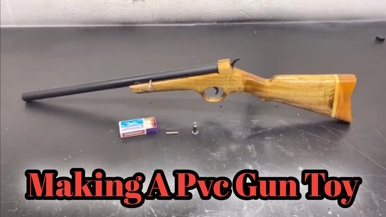 Making A PVC Gun Toy from Matchstick Bullets - YouTube