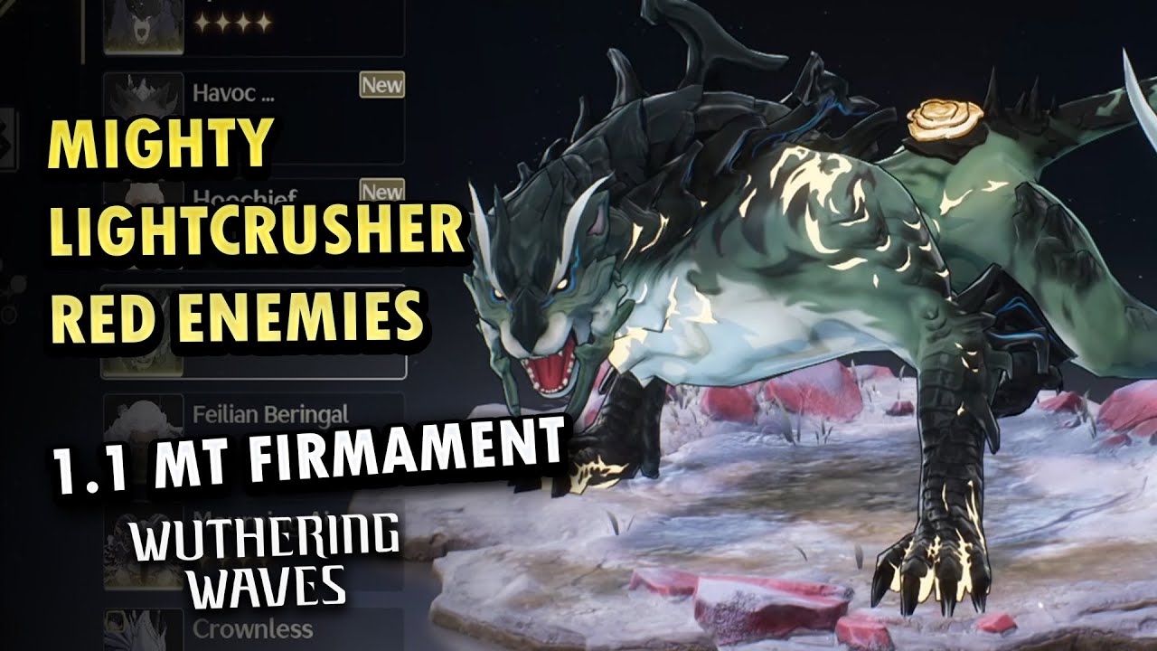 Mighty Lightcrusher Red Enemies Location Wuthering Waves - YouTube