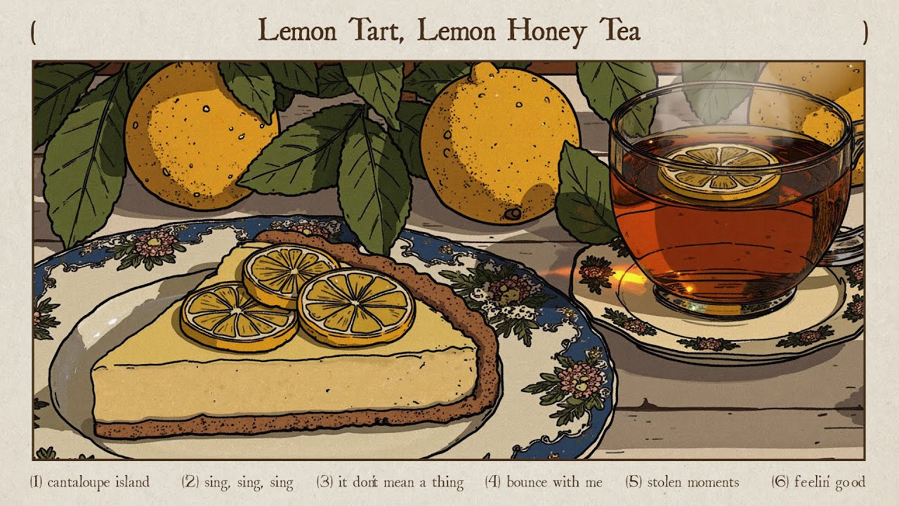 lemon tart, lemon honey tea, and afternoon tea with neighbors - YouTube