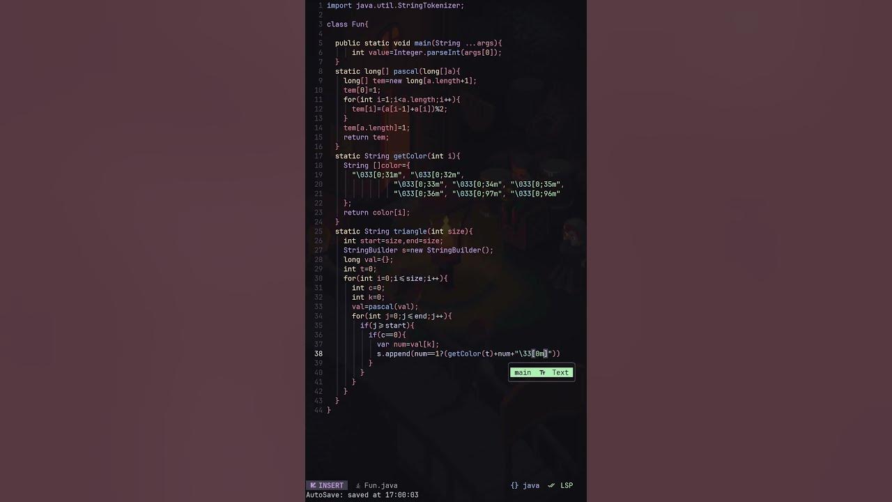 Java #neovim #java - YouTube