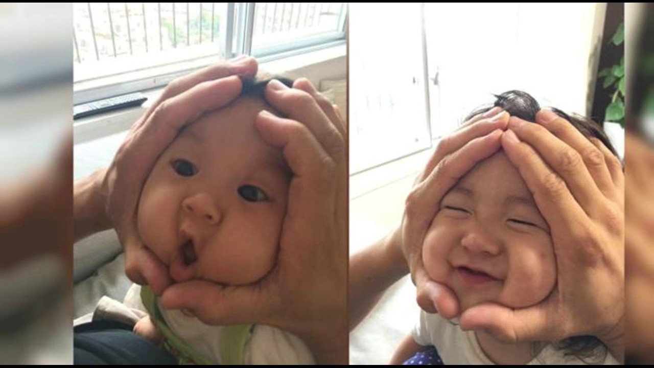 Rice ball babies Face, Trend in JAPAN - YouTube