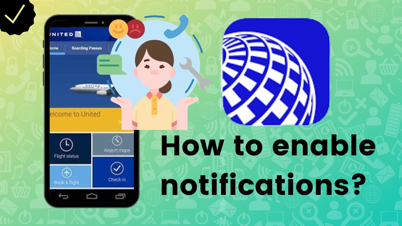 How to enable notifications on service in United Airlines? - YouTube