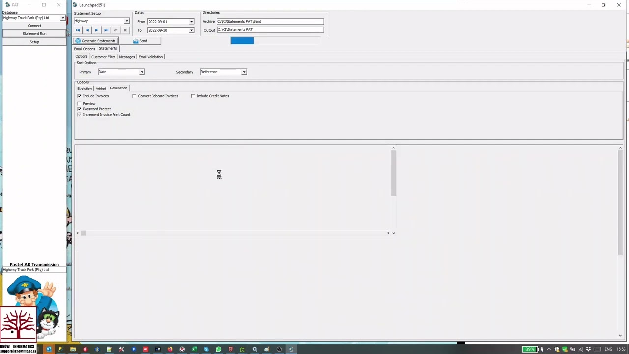 Postman Pat SAGE 200 Statement and Invoice Sender - YouTube